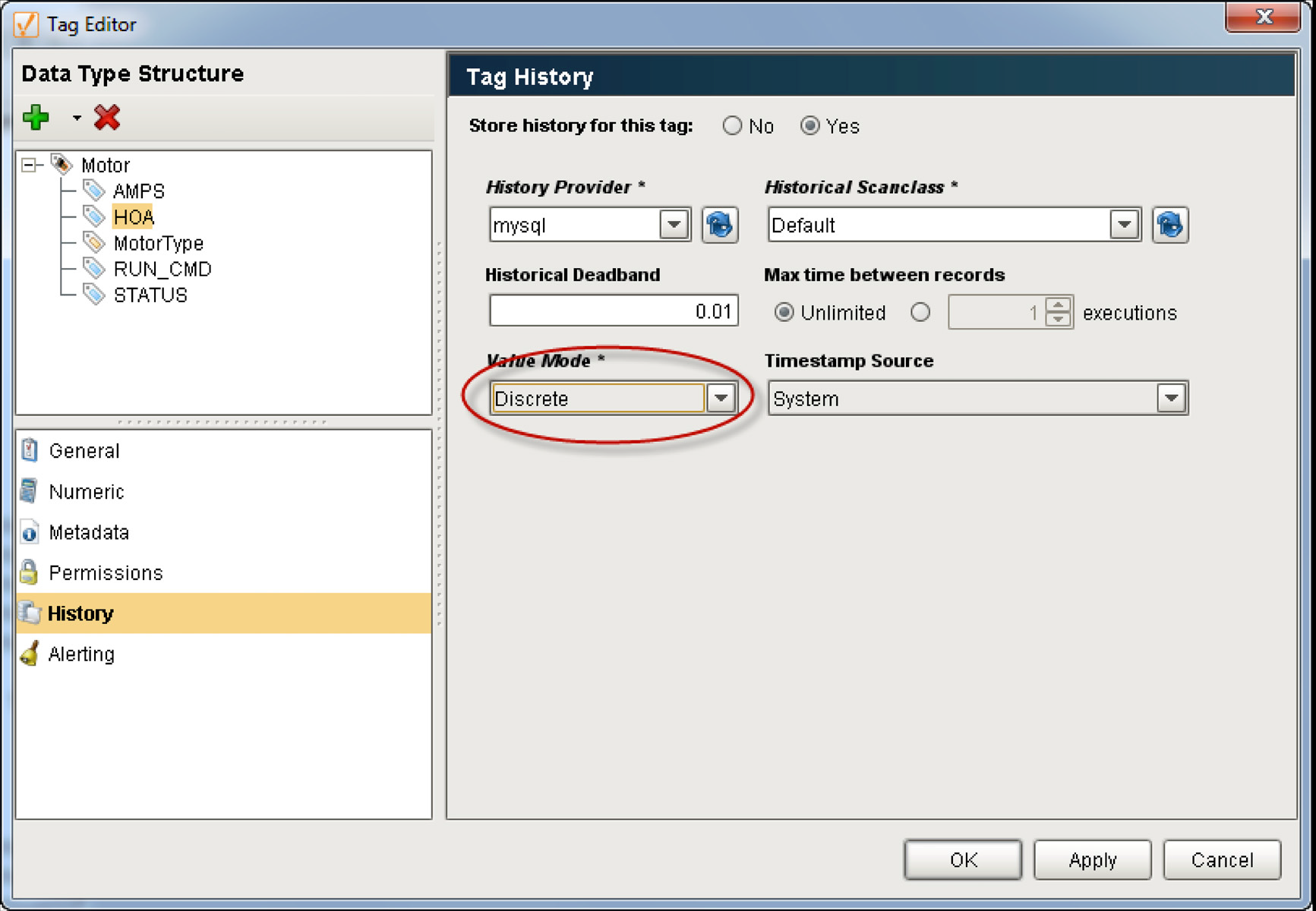 Set up Tags to Log - Ignition User Manual 7.8 In Progress